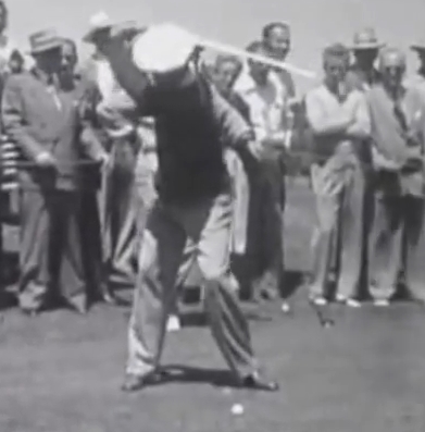 Ben Hogan Driver Golf Swing - Face On | ConsistentGolf.com